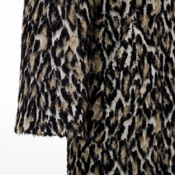 Smythe | Jackets & Coats | Smythe Leopard Print Tufted Pea Coat | Poshmark